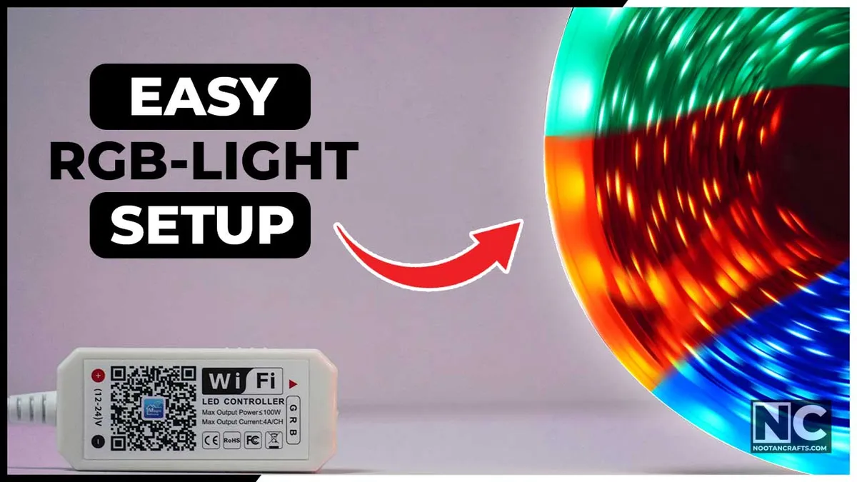 How to Set Up RGB Strip Lights (Without Screwing It Up) | NootanCrafts
